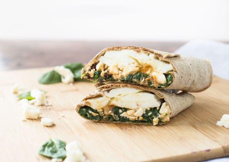 Copycat Starbucks Egg White Wrap with Spinach and Feta Recipe - Rachel ...