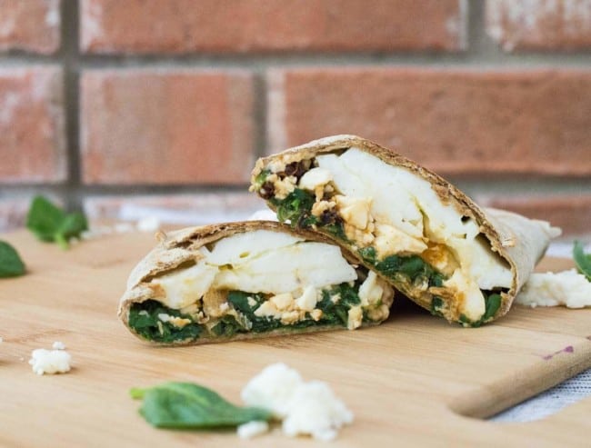 Copycat Starbucks Egg White Wrap with Spinach and Feta Recipe - Rachel ...