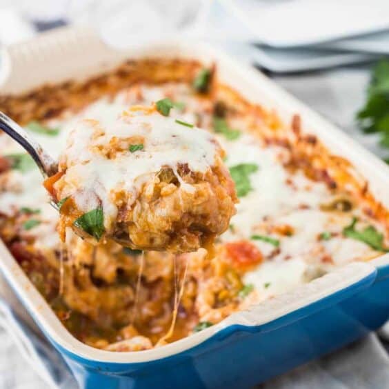 One Dish Italian Chicken and Rice Bake Recipe - Rachel Cooks®