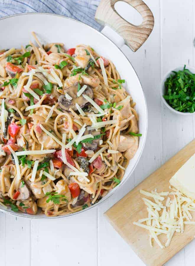 Creamy Chicken Spaghetti (one pan!) Recipe - Rachel Cooks®