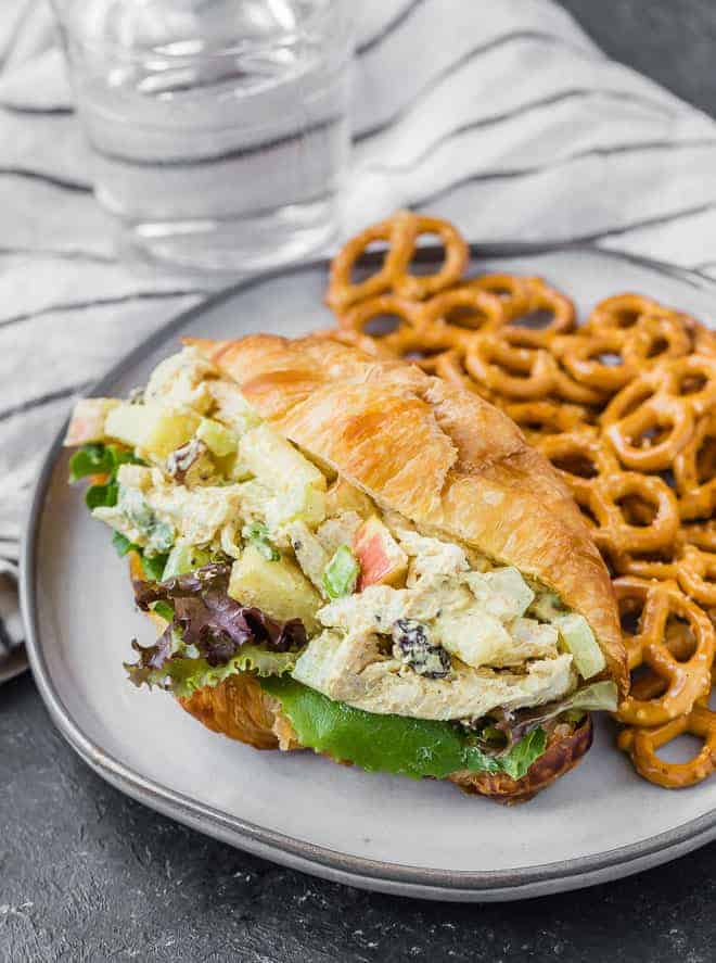 Healthy Curried Chicken Salad - so easy to make! - Rachel Cooks® Healthy Curried Chicken Salad - so easy to make! - Rachel Cooks®