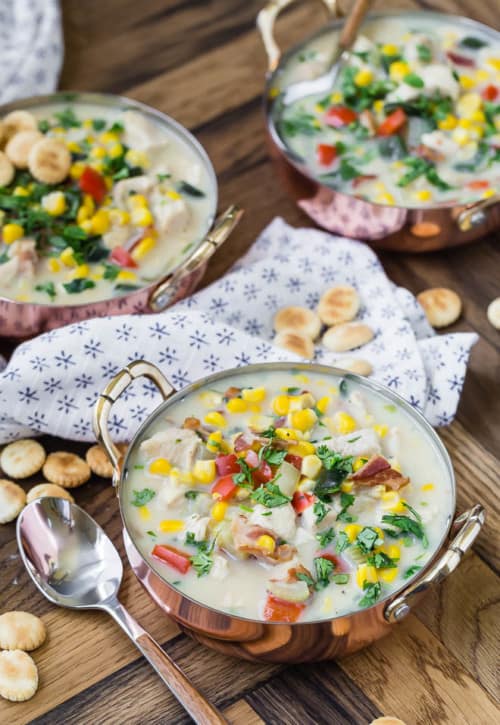 Chicken Corn Chowder (healthy!) Recipe - Rachel Cooks®