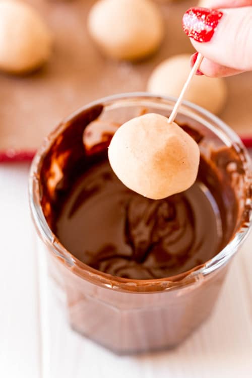 Buckeyes Recipe (Peanut Butter & Chocolate Perfection) Recipe - Rachel ...