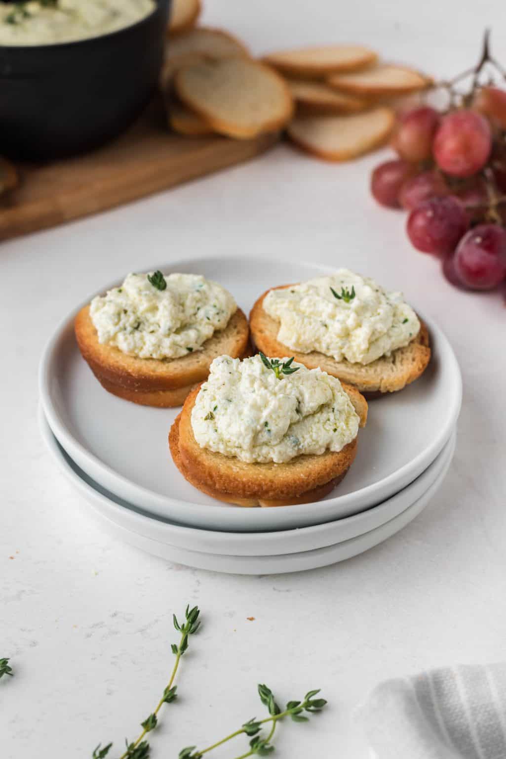Baked Goat Cheese Dip with Lemon and Thyme Recipe - Rachel Cooks®