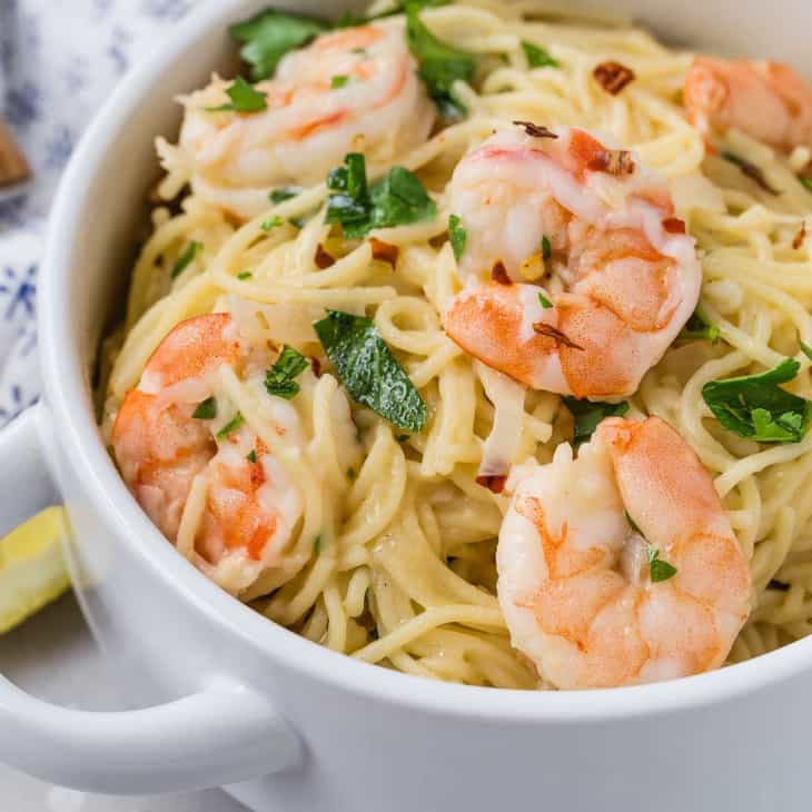 Instant Pot Shrimp Scampi Pasta Recipe - Rachel Cooks®