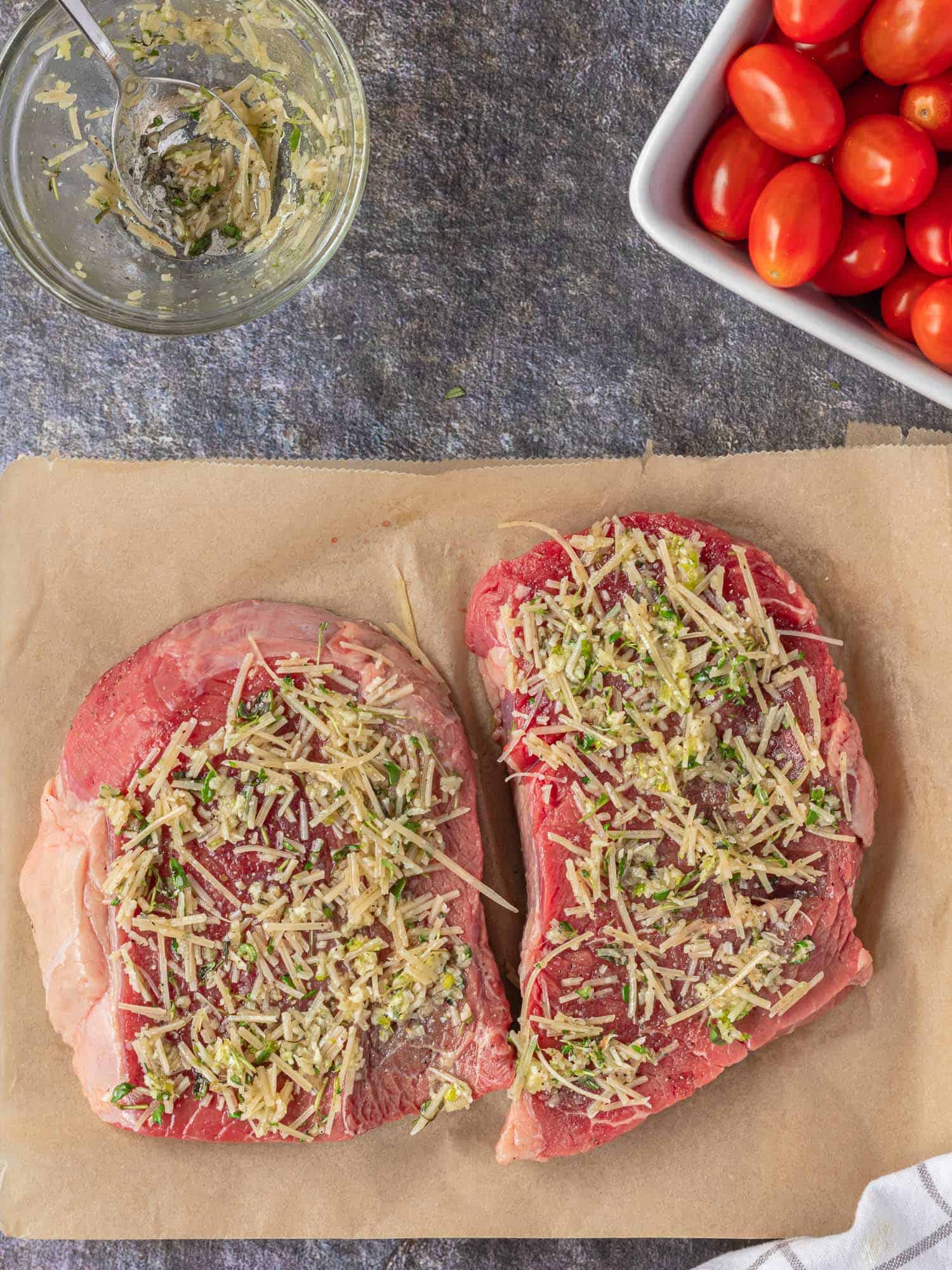 Steak Sheet Pan Dinner - one pan! Recipe - Rachel Cooks®
