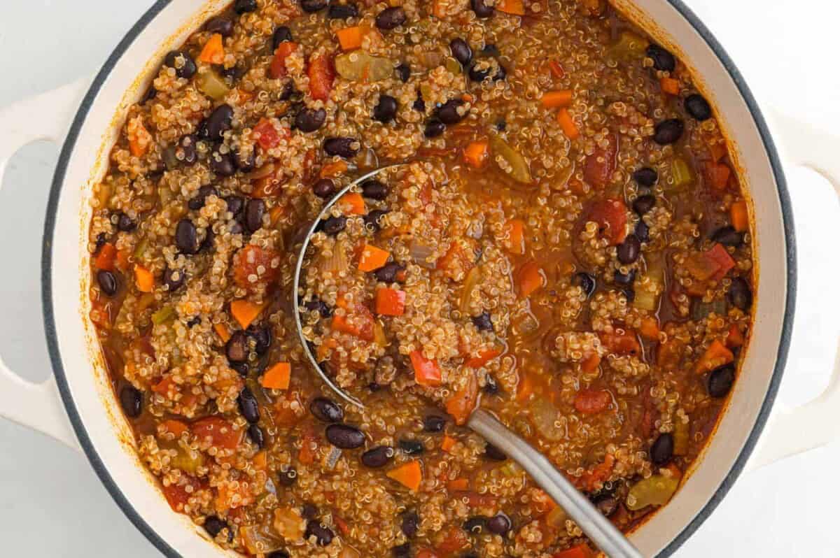 Vegetarian Quinoa Chili with Black Beans Recipe - Rachel Cooks®