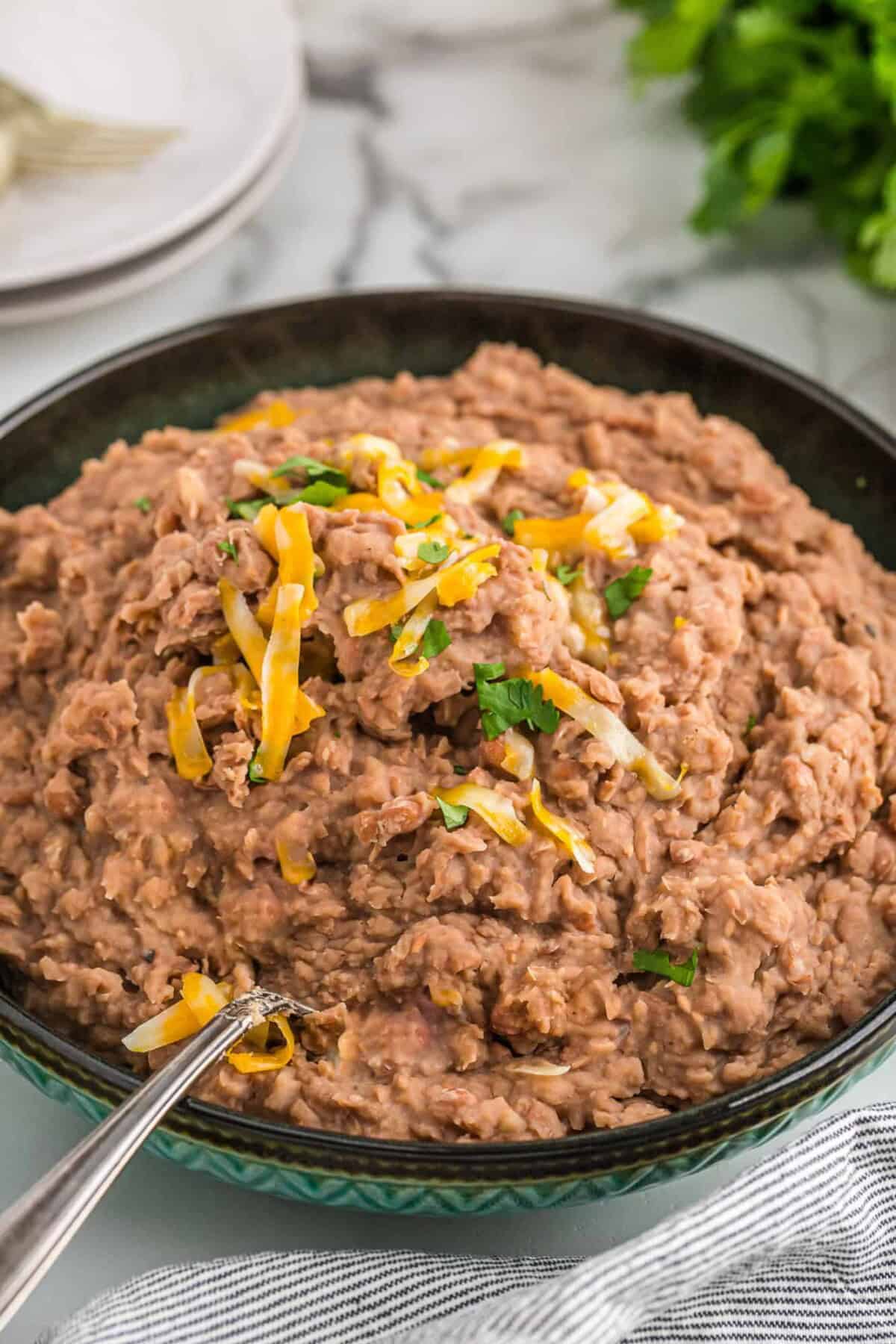 Crockpot Refried Beans - No Soaking Required! Recipe - Rachel Cooks®