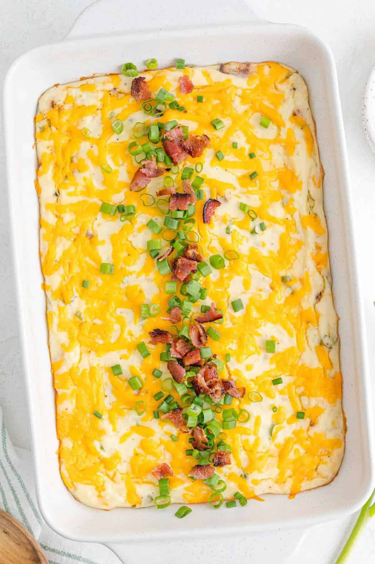 Loaded Mashed Potato Casserole Recipe - Rachel Cooks®