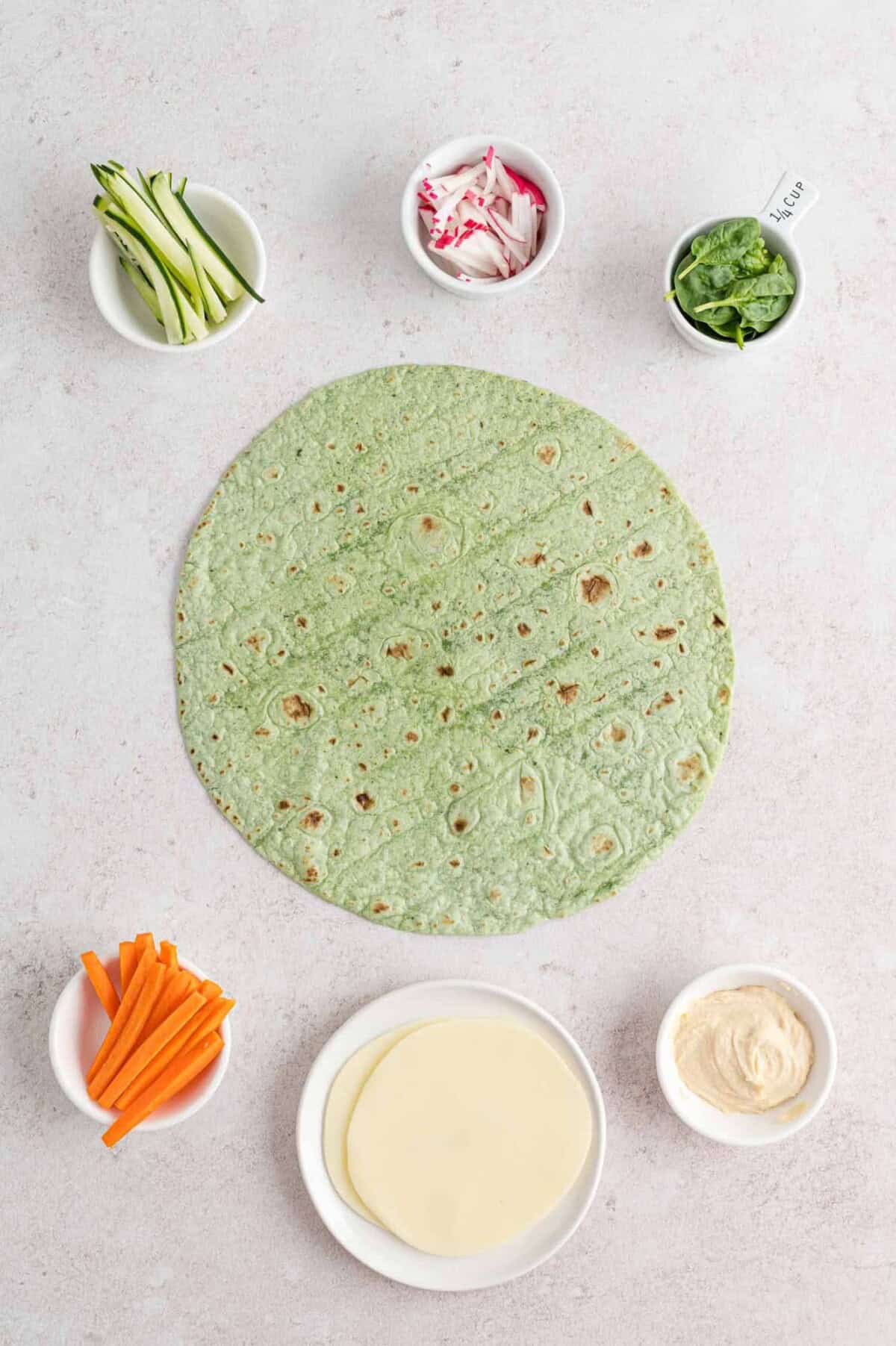 Veggie Wrap Recipe - Rachel Cooks®