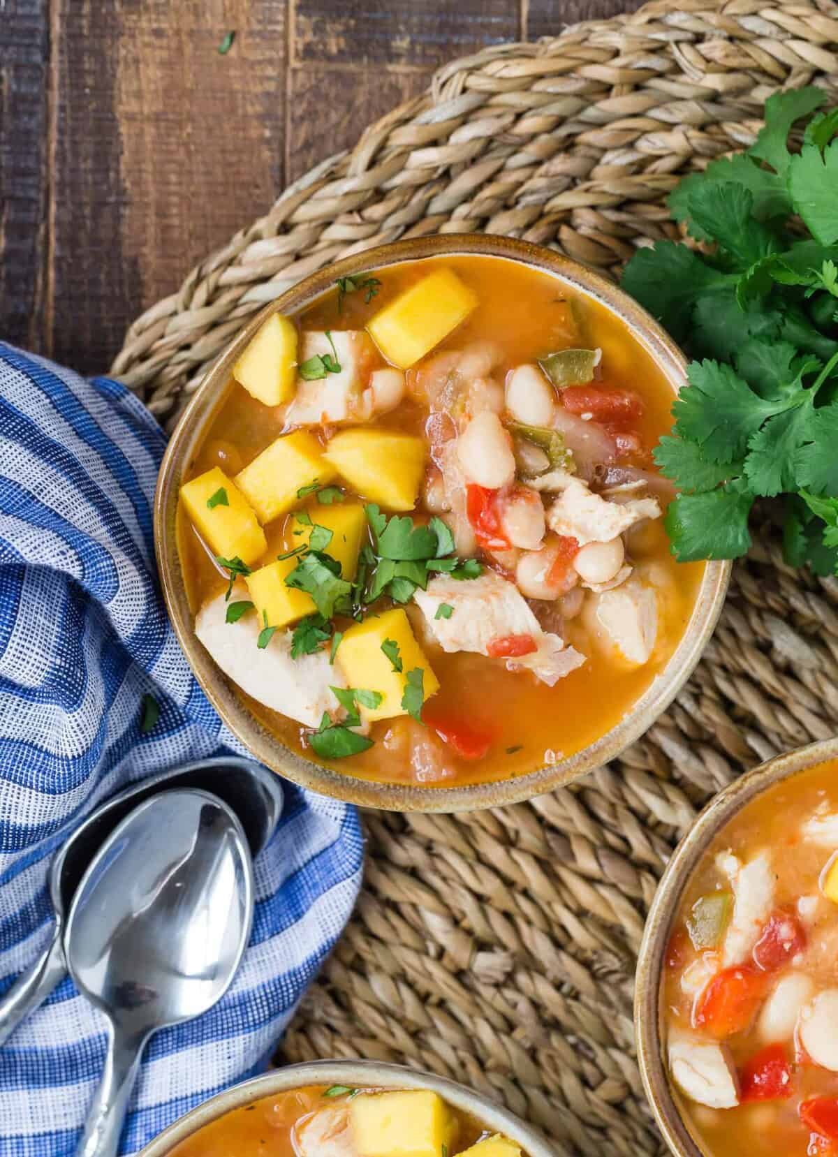 Jerk Chicken Chili - easy one pan meal! Recipe - Rachel Cooks®