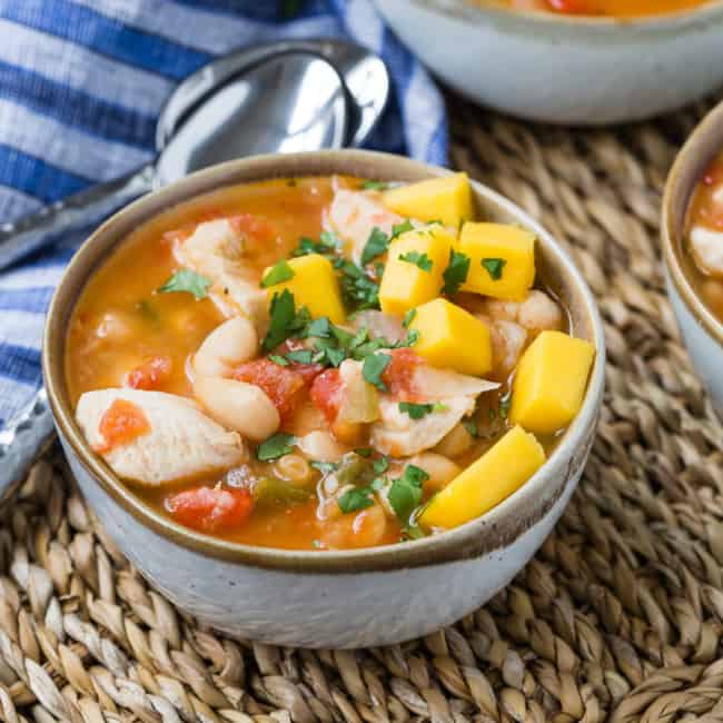 Jerk Chicken Chili - easy one pan meal! Recipe - Rachel Cooks®