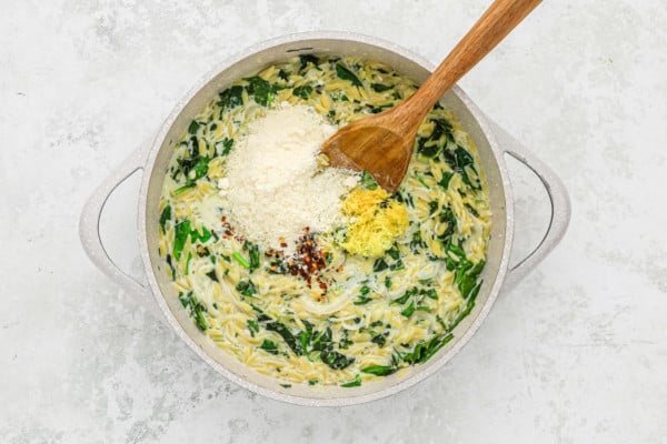Creamy Lemon Orzo with Greens (one pan) Recipe - Rachel Cooks®