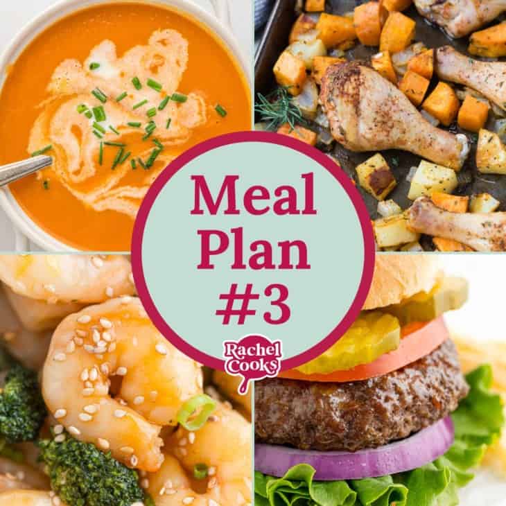 Free Weekly Meal Plans (with Grocery Lists!) - Rachel Cooks®
