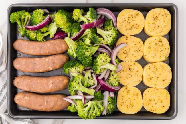Sheet Pan Italian Sausage, Polenta & Broccoli Recipe - Rachel Cooks®