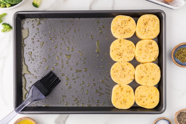 Sheet Pan Italian Sausage, Polenta & Broccoli Recipe - Rachel Cooks®