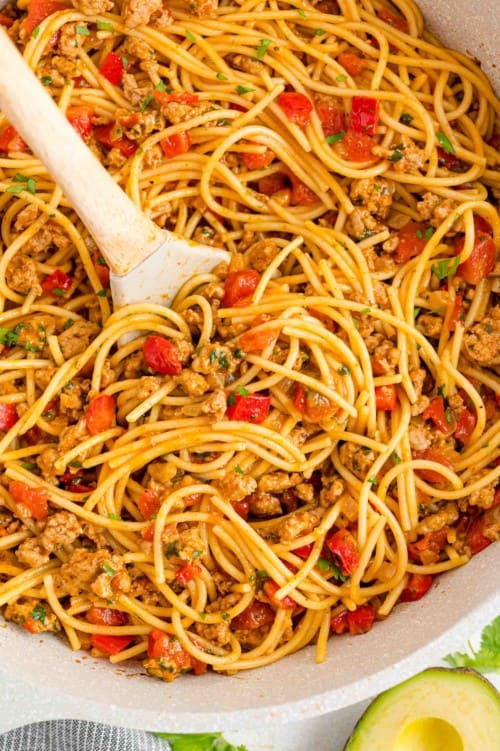 Mexican Spaghetti (one pot!) Recipe - Rachel Cooks®