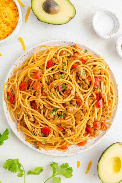 Mexican Spaghetti (one pot!) Recipe - Rachel Cooks®