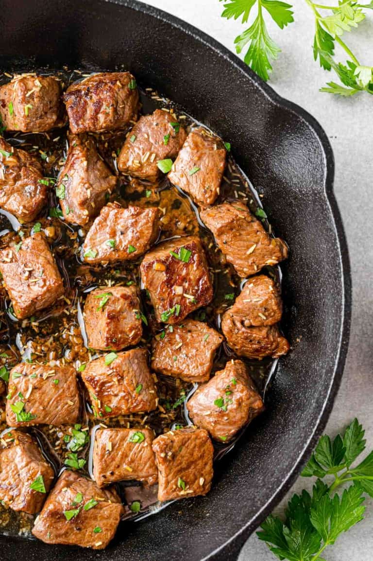 Garlic Butter Steak Bites Recipe - Rachel Cooks®