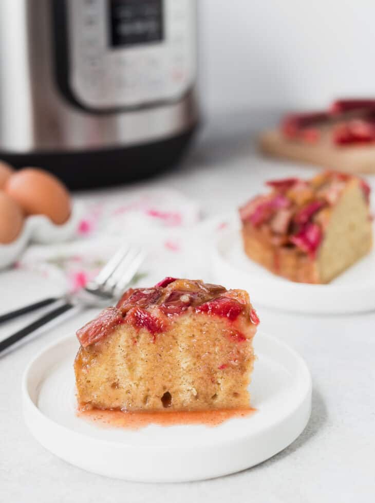 Rhubarb Instant Pot Cake (or apple) Recipe - Rachel Cooks®