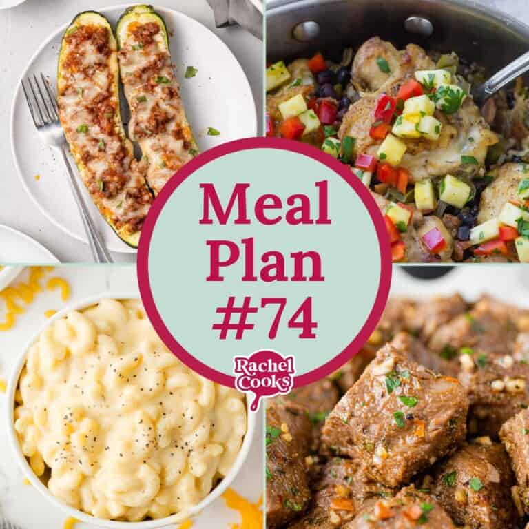 Free Weekly Meal Plans (with Grocery Lists!) - Rachel Cooks®