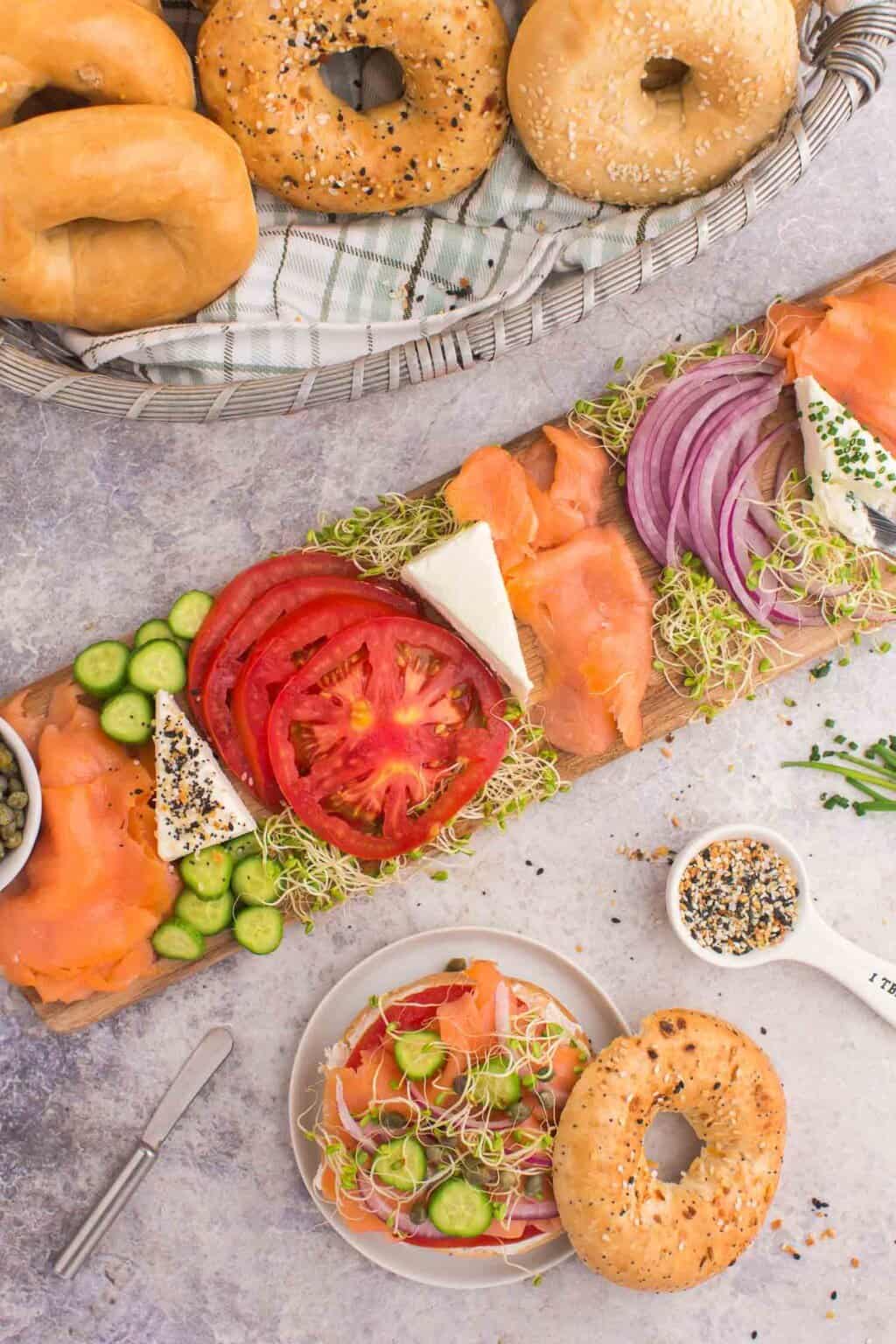 Bagel And Lox Board
