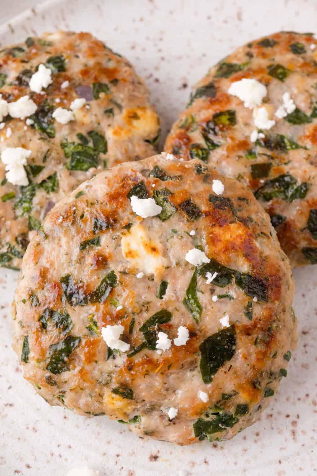 Greek Turkey Burgers