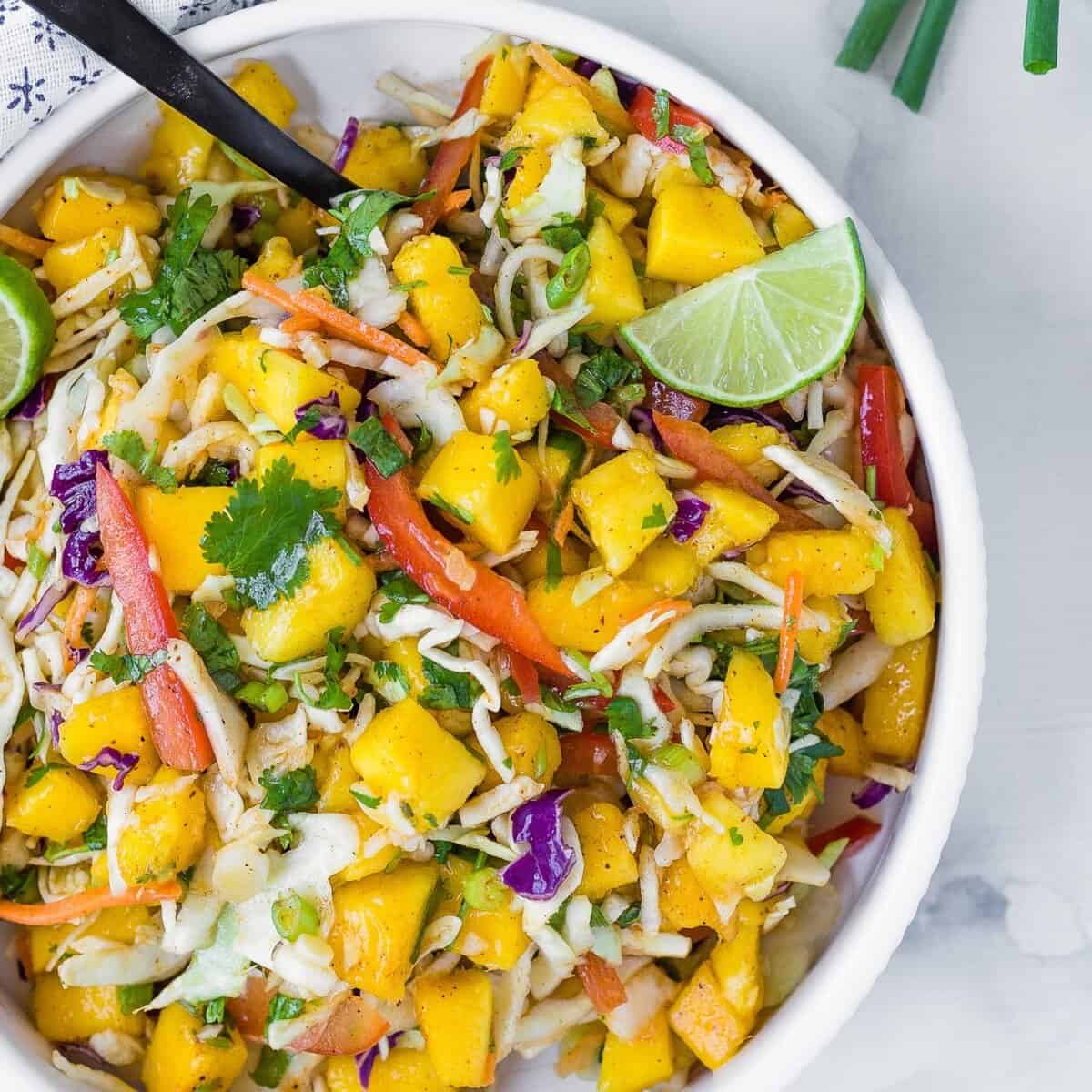 Mango Slaw - perfect for fish tacos Recipe - Rachel Cooks®