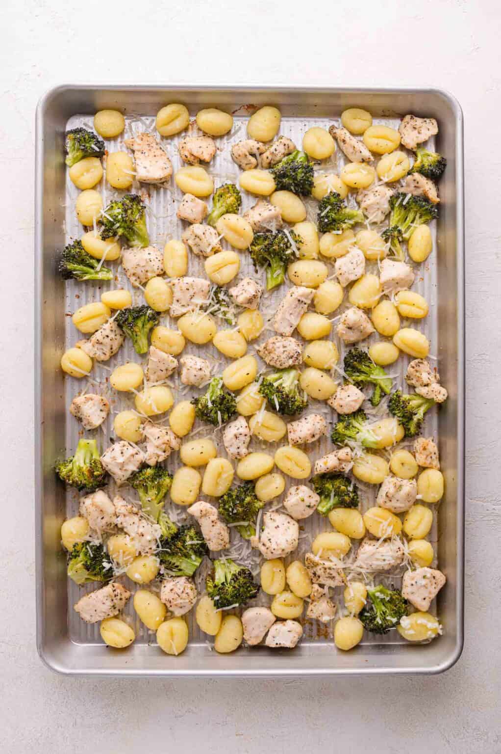 Garlic Butter Sheet Pan Gnocchi Dinner