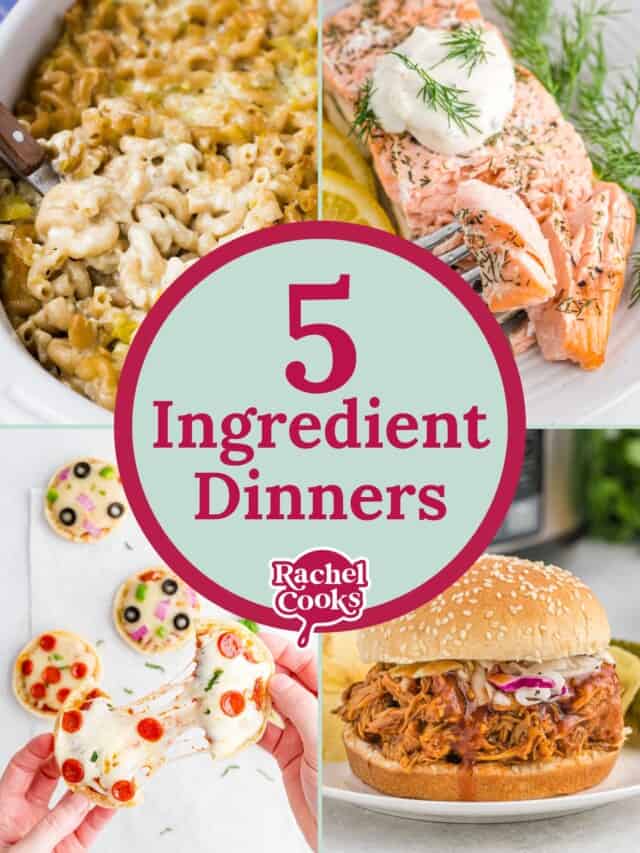 5 Ingredient Dinner Recipes - 15 easy recipes!