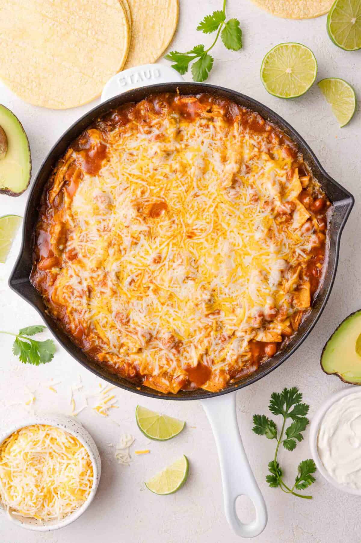 Chicken Enchilada Skillet