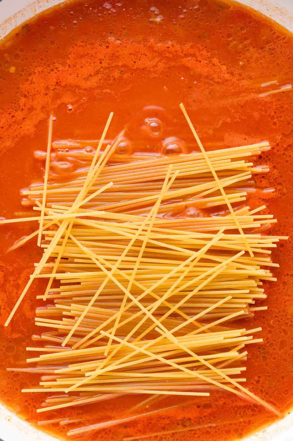 One Pan Spaghetti
