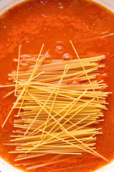 One Pan Spaghetti