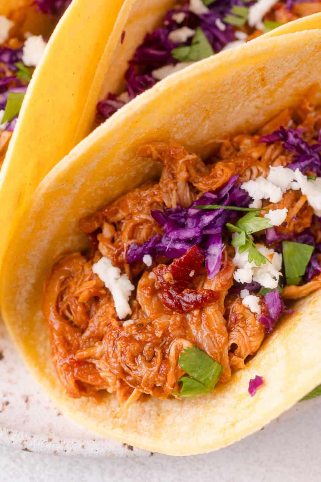 Chipotle Chicken Tacos (slow cooker!)